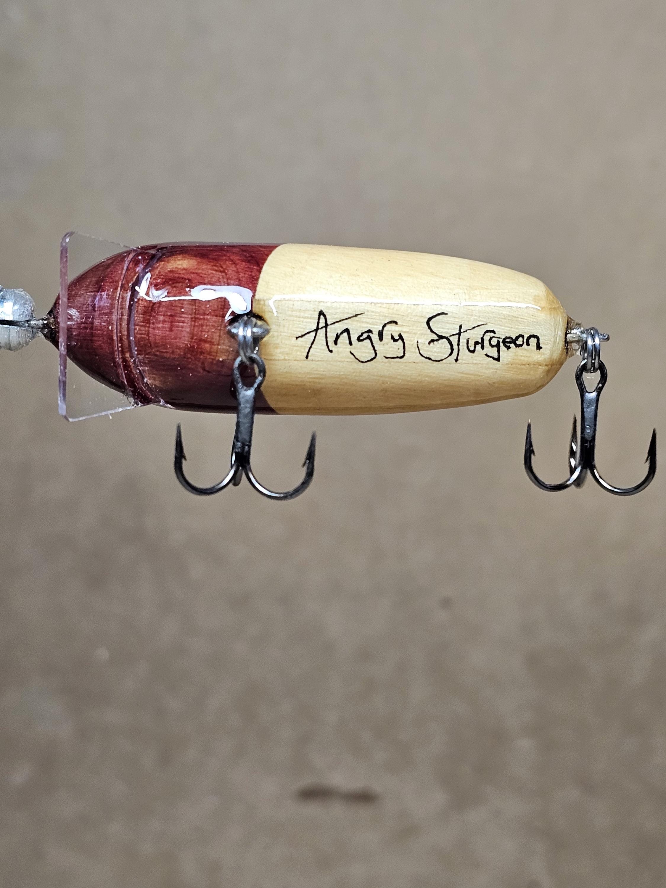 Handmade Wooden Fishing Lure. From Scratch Custom Made Crankbait. With ...