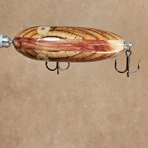 Handmade Wooden Fishing Lure. From Scratch Custom Made Crankbait ...