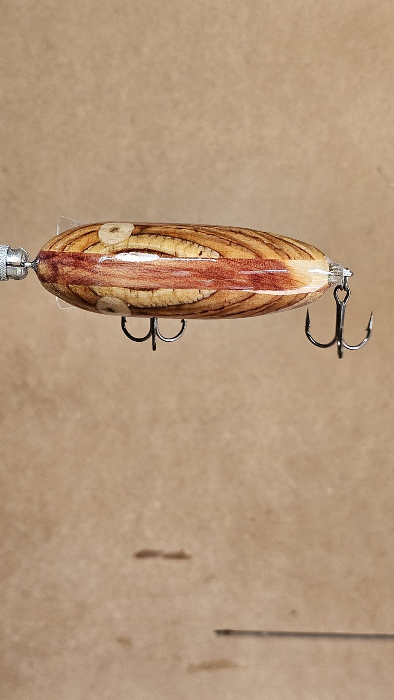 Handmade Wooden Fishing Lure. From Scratch Custom Made Crankbait ...