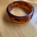 Vintage Bakelite Bangle Set, Skinny Rootbeer Tortoise Bracelet Set of 4 ...