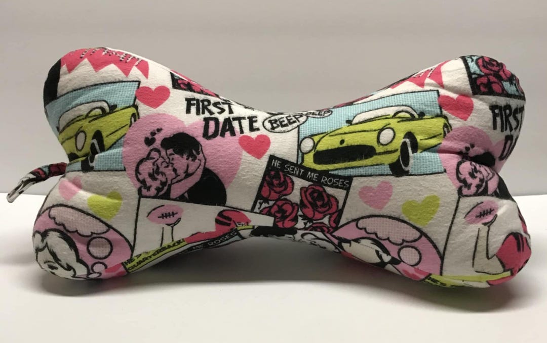 Comic Book Design. Dogbone Shaped Head, Back, and Neck Pillow. Therapeutic Supportive Pillow ...