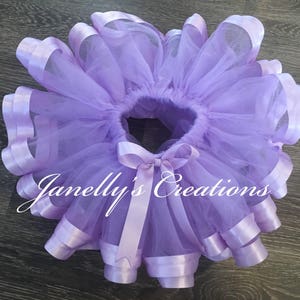 Lavender Tutu, Ribbon Trimmed Tutu, Purple, Light Purple, Birthday Tutu ...