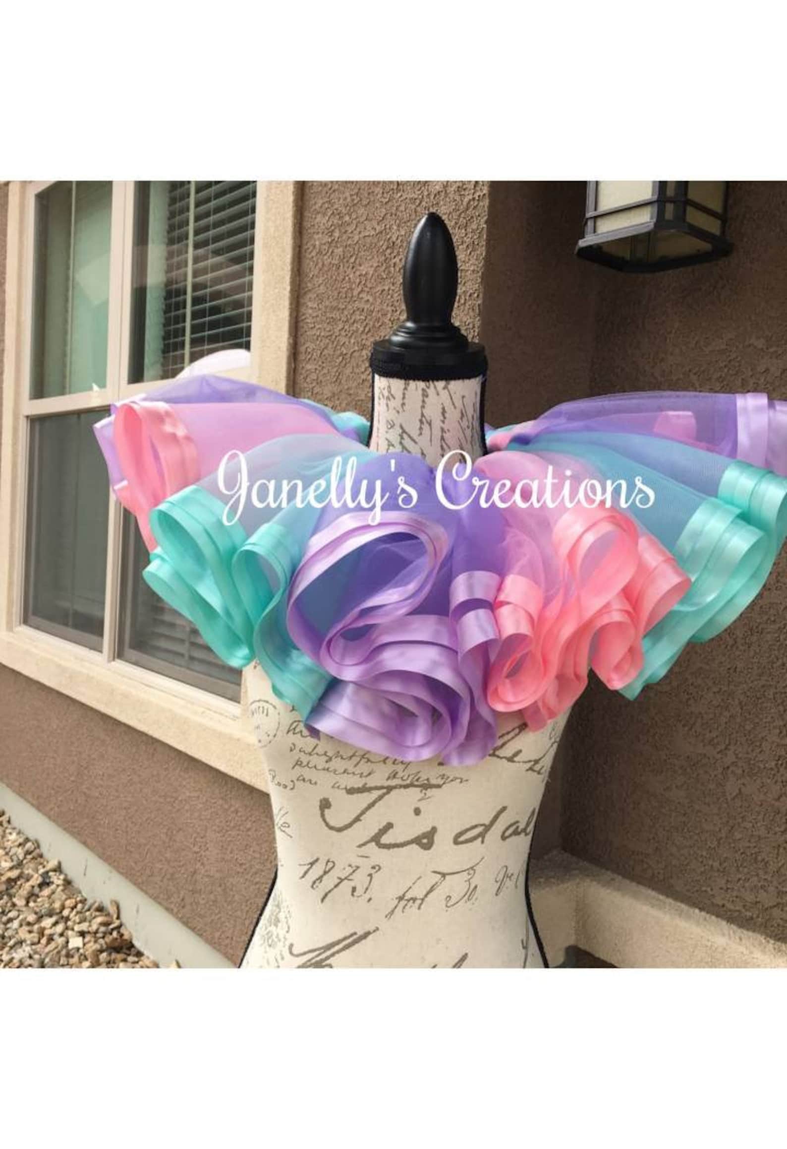 Cotton Candy Tutu, Unicorn Tutu, Birthday Tutu, Ribbon Trimmed, Pink ...