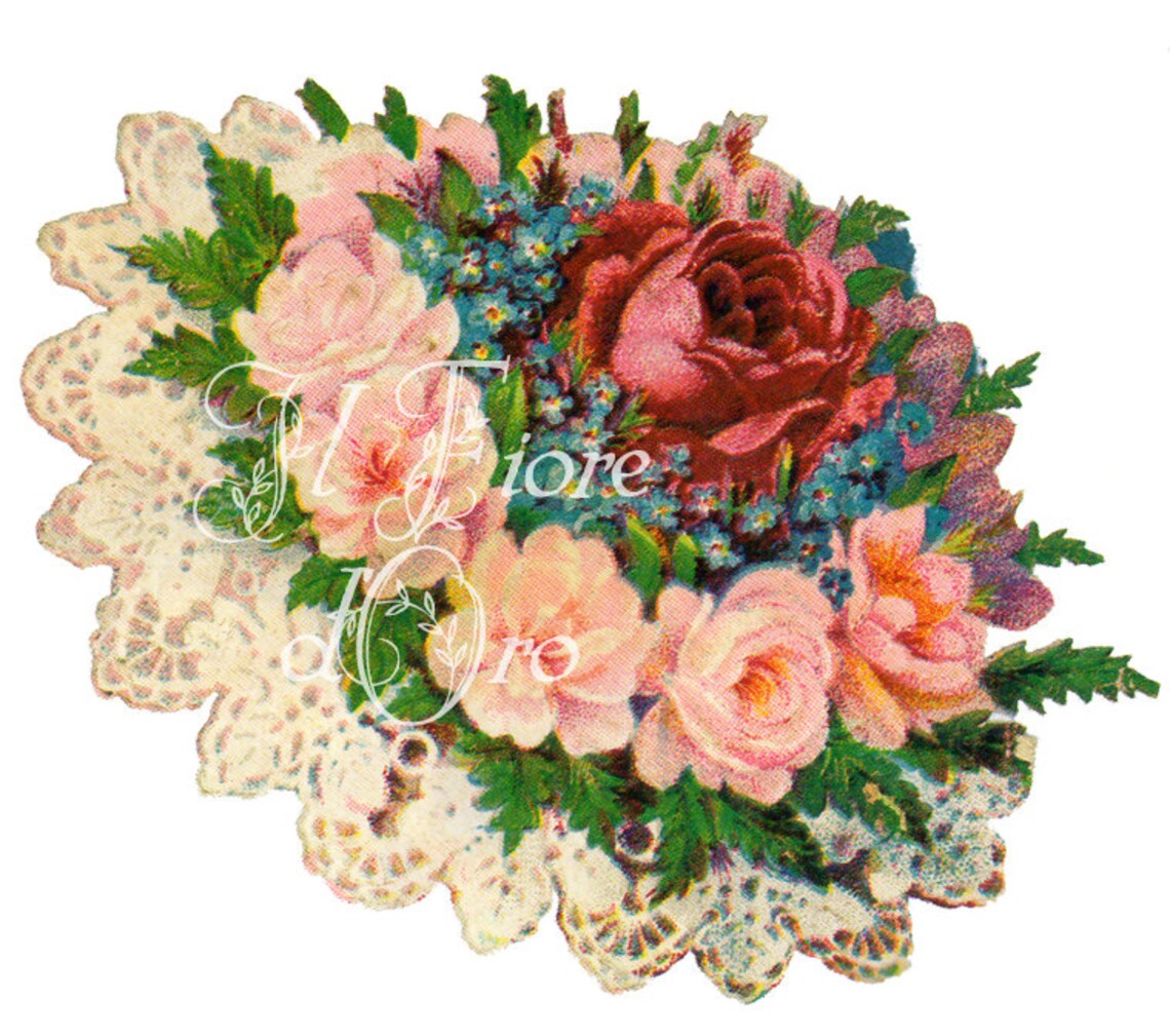 Victorian Bouquets and Bundles of Flowers With Roses - Beautiful ...