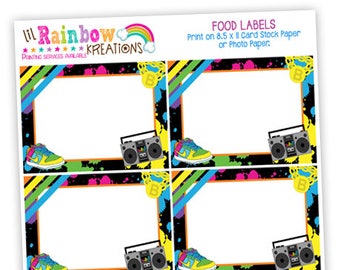 80s food labels | Etsy