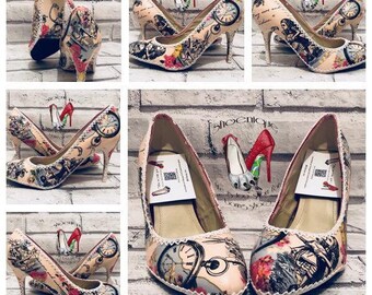 Alice in Wonderland High Heels - Etsy