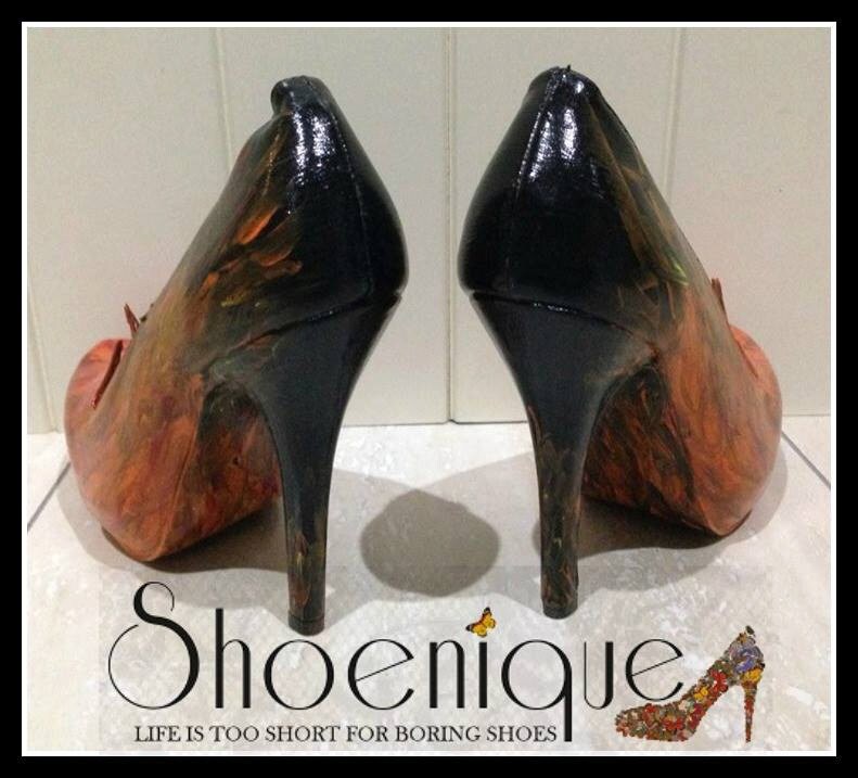 Fire Flames Red Orange Coals Burn Burnt Yellow Gold Blue Green Shoe ...