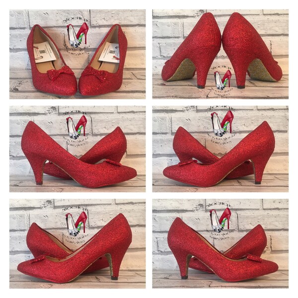 Black Glitter Heels - Etsy