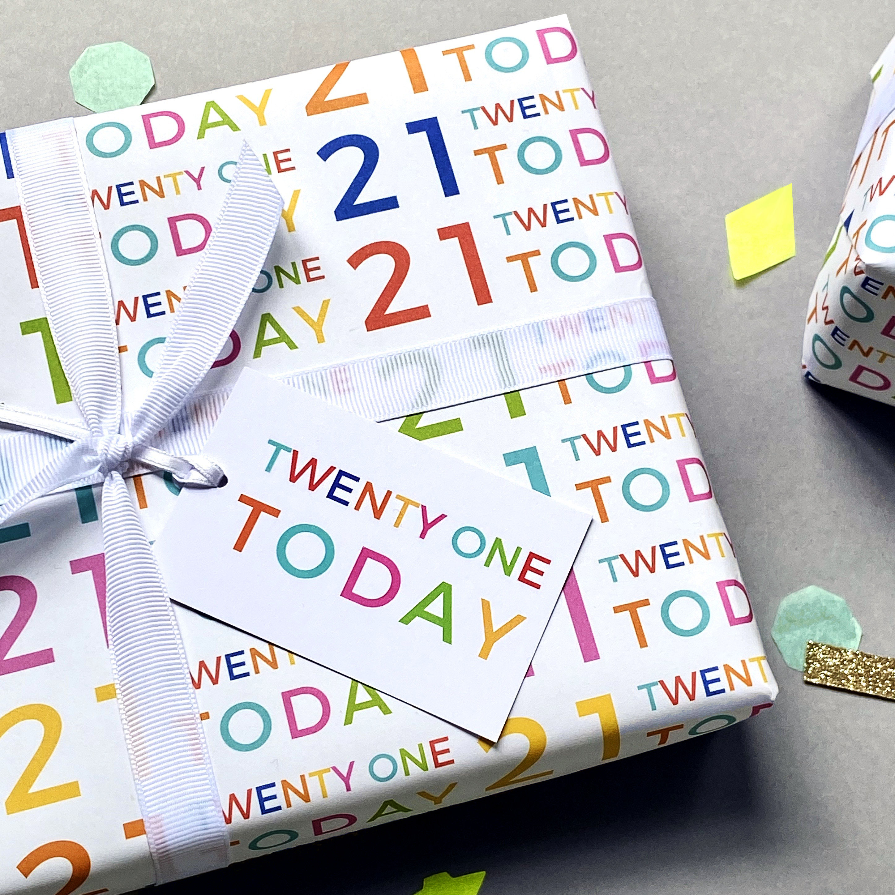 21st Birthday Wrapping Paper Twenty One Today Birthday Gift | Etsy