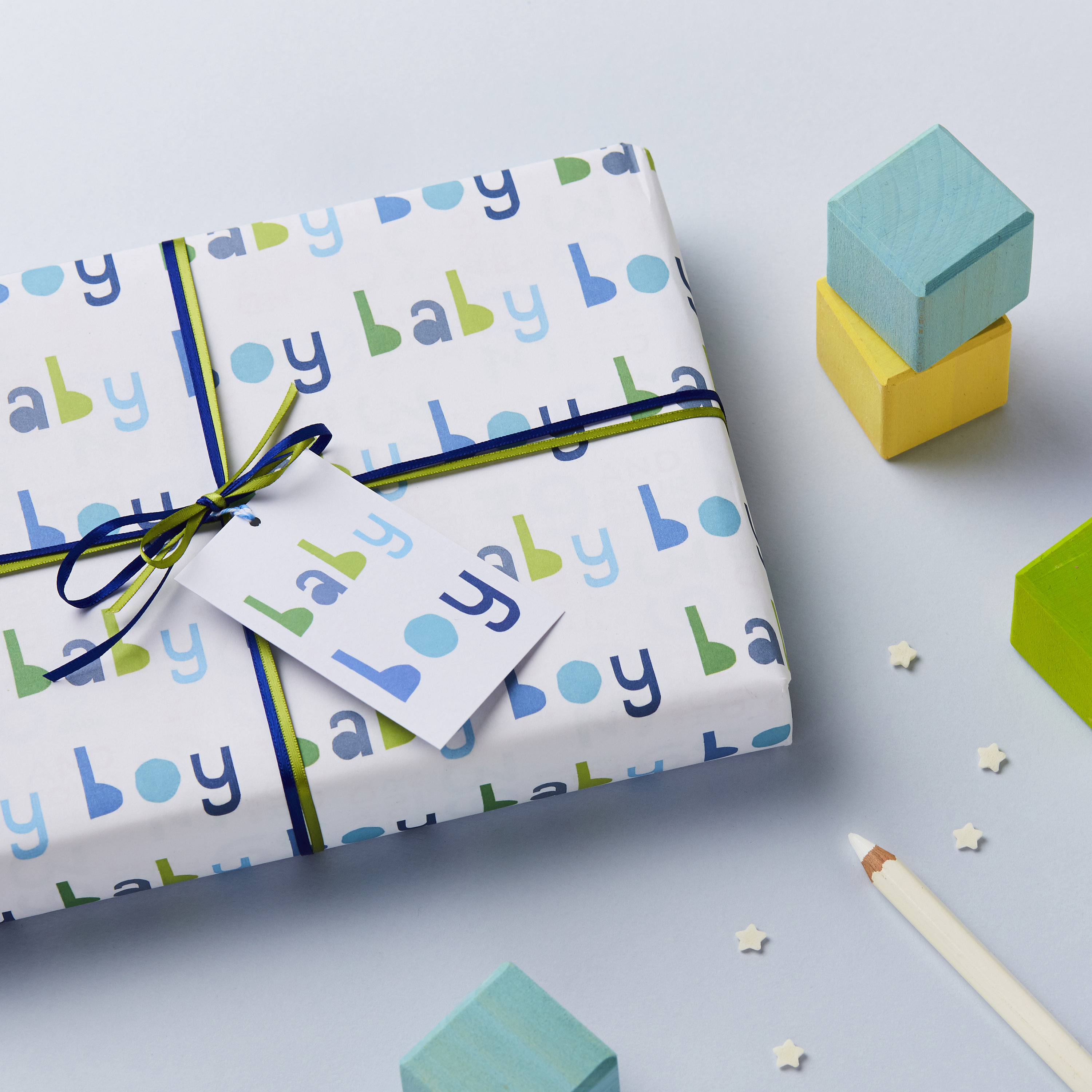 New BABY BOY Wrapping Paper Set New Baby Gift WRAP Baby Boy - Etsy UK