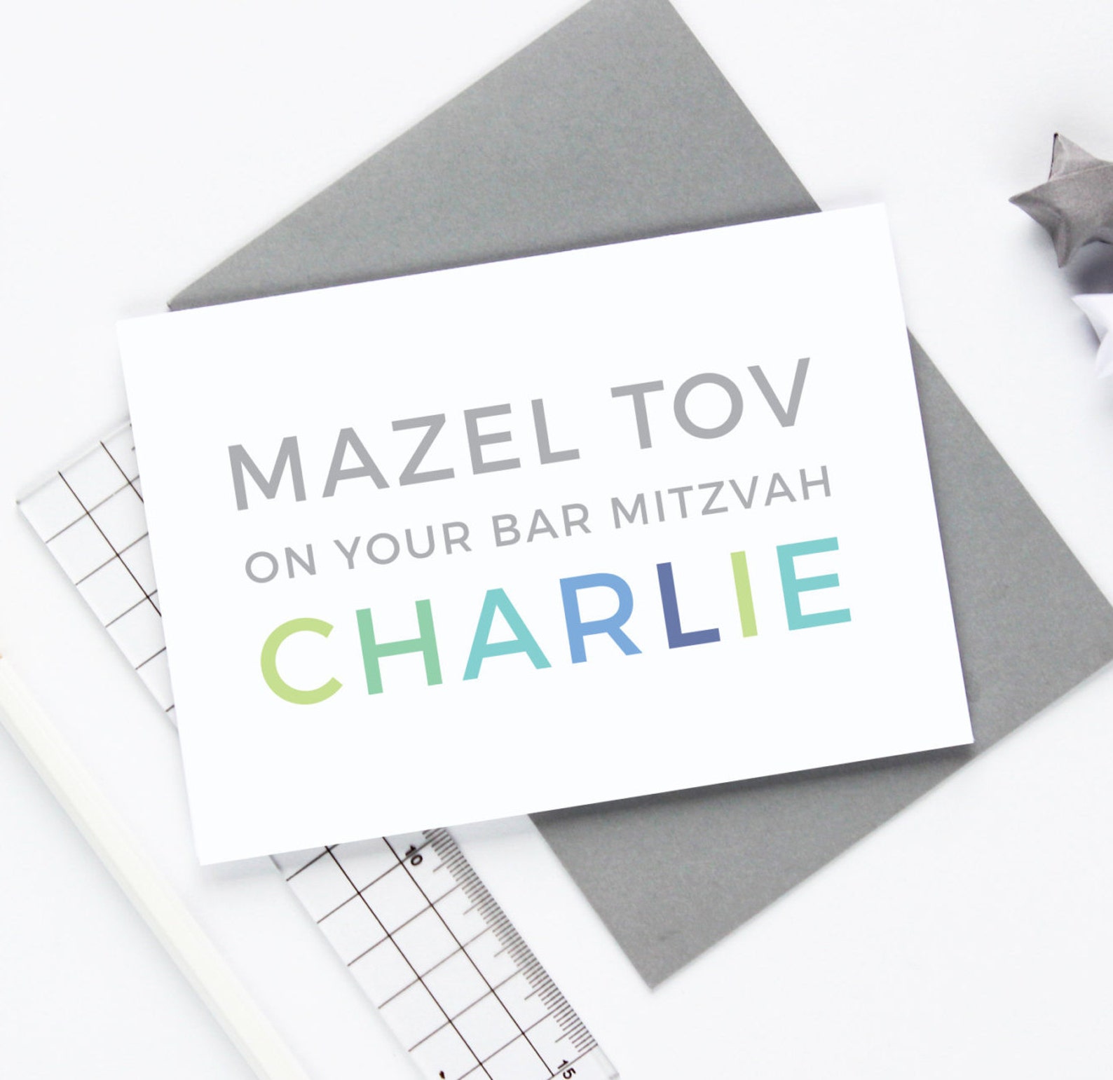 Bat Mitzvah Card Mazel Tov on Your Bat Mitzvah Bar - Etsy