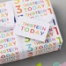 13th Birthday Wrapping Paper - Thirteen Today Birthday Gift Wrap Set ...