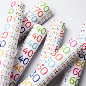 60 Today Wrapping Paper Set 60th Birthday Gift Wrap - Etsy