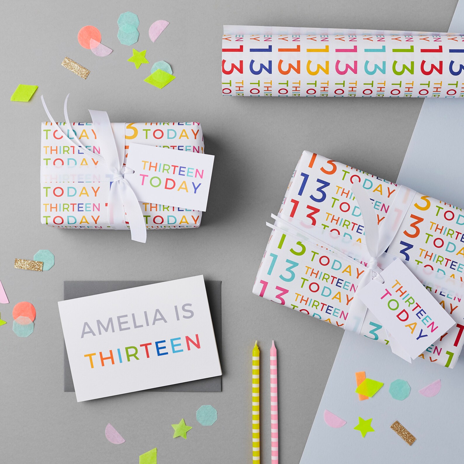 13th Birthday Wrapping Paper Thirteen Today Birthday Gift - Etsy