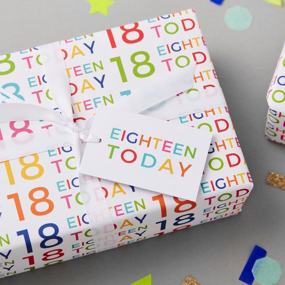 18th Birthday Wrapping Paper 18 Wrapping Paper Birthday - Etsy