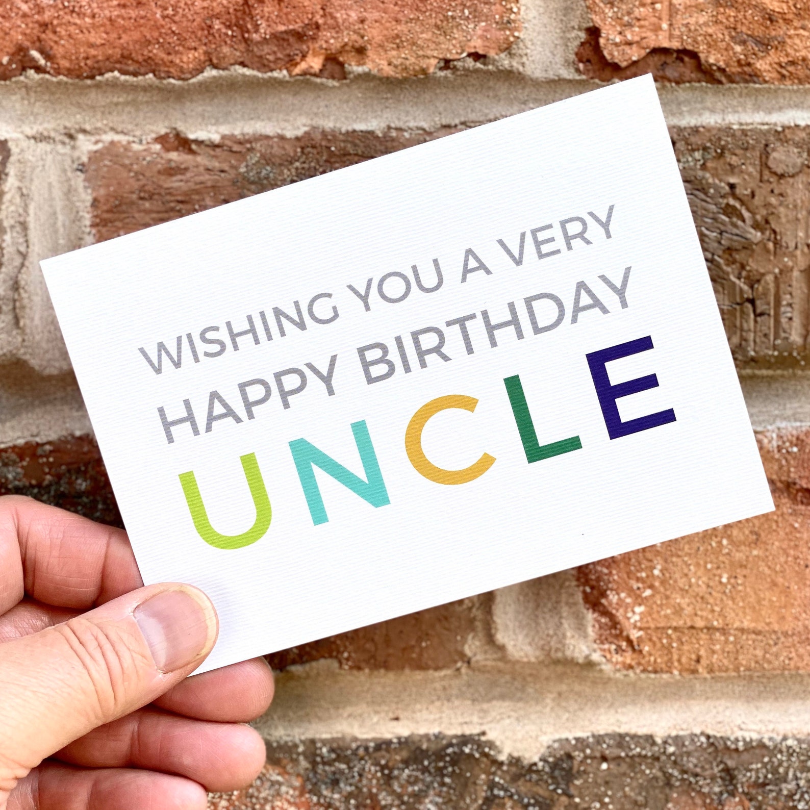 Happy Birthday Uncle Card - Etsy