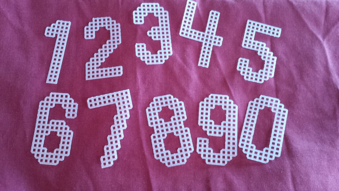 2 inch plastic canvas numbers | Etsy