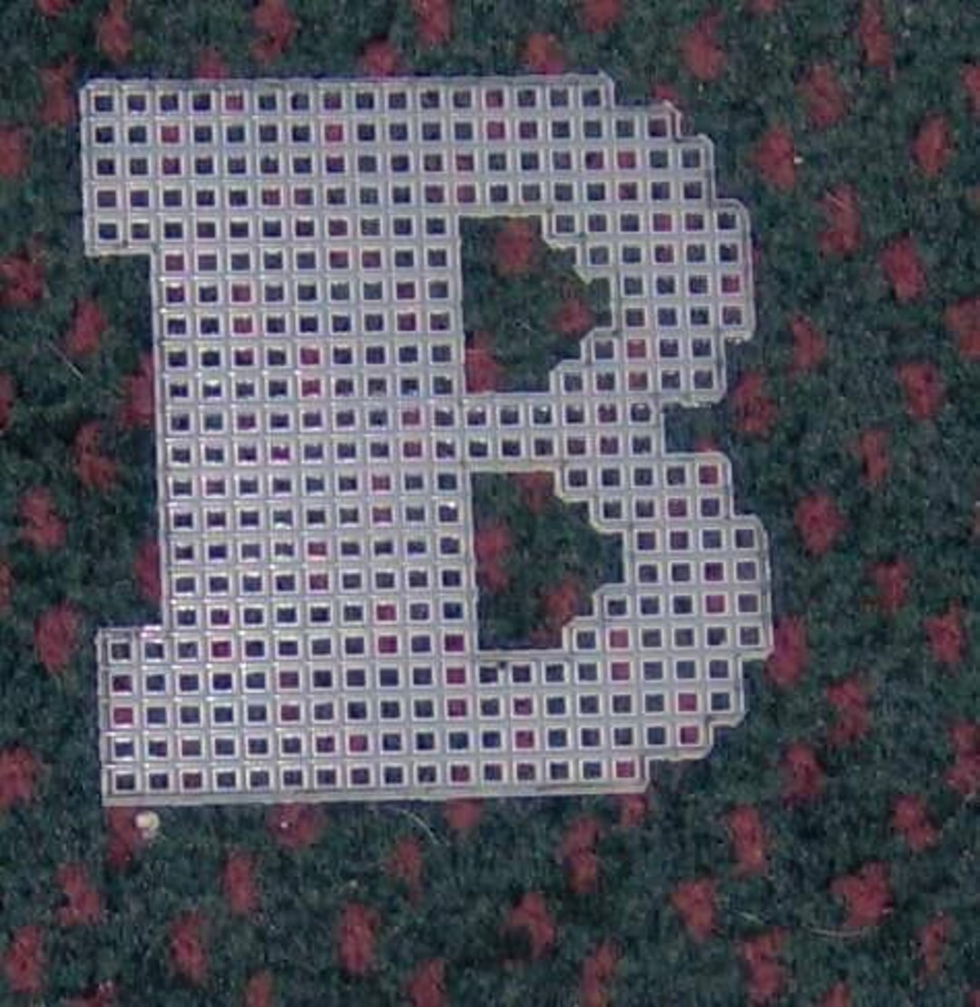 4 Inch Pre Cut Plastic Canvas Letters B - Etsy