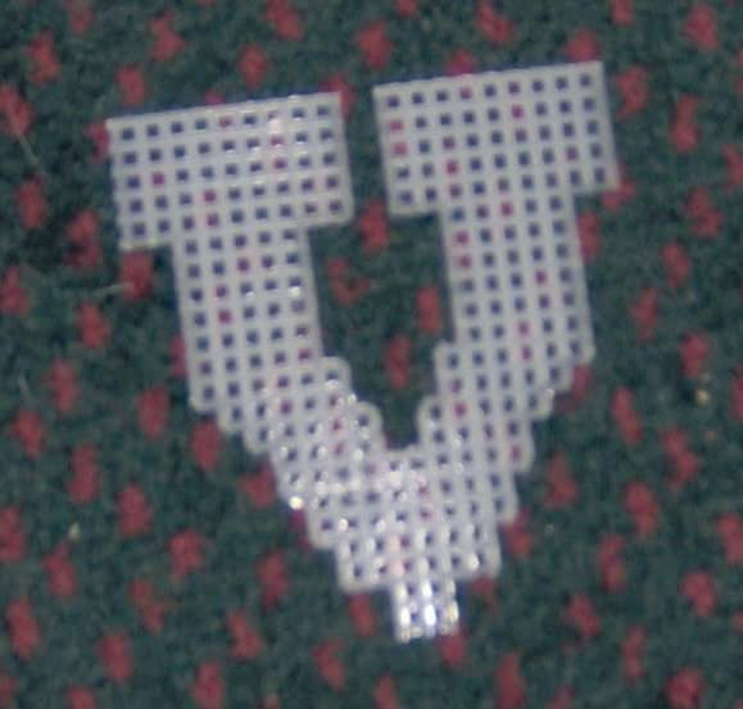 4 Inch Pre Cut Plastic Canvas Letters V - Etsy