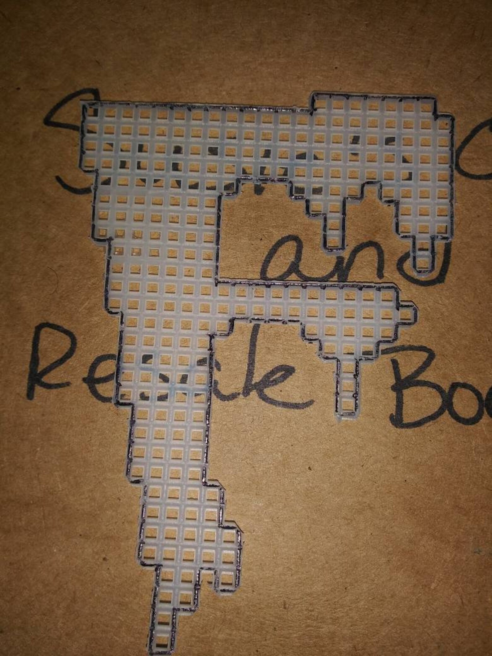 4 Inch Pre Cut Plastic Canvas Letters F Spooky - Etsy