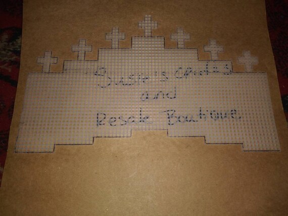 Pre Cut Plastic Canvas Princess Crown Queen | Etsy