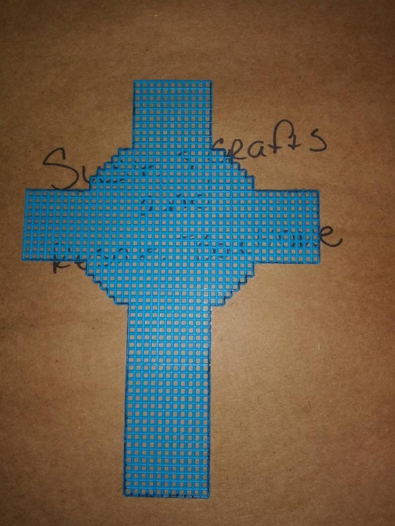 5 Precut Plastic Canvas Cross - Etsy