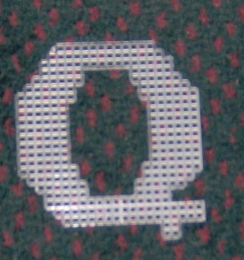 4 Inch Pre Cut Plastic Canvas Letters Q - Etsy
