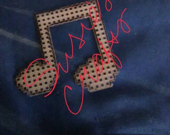 Set of 3 Plastic Canvas Music Notes Cut Outs Plastic Canvas for ...