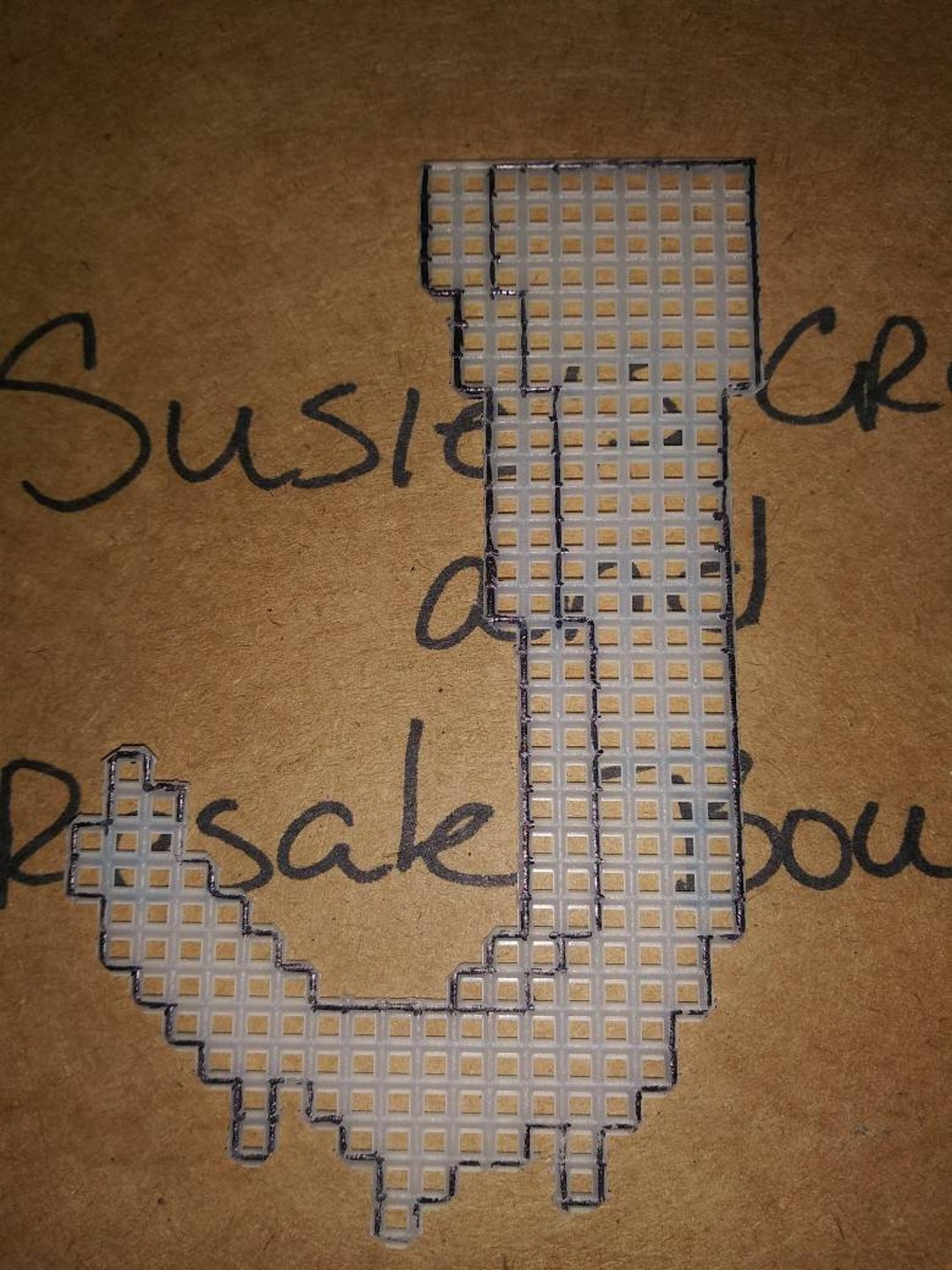 4 Inch Pre Cut Plastic Canvas Letters J Spooky - Etsy