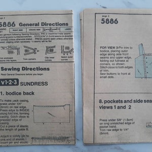 Simplicity 5886 Pullover Sundress Pattern 1980s 12-14-16 Cut - Etsy