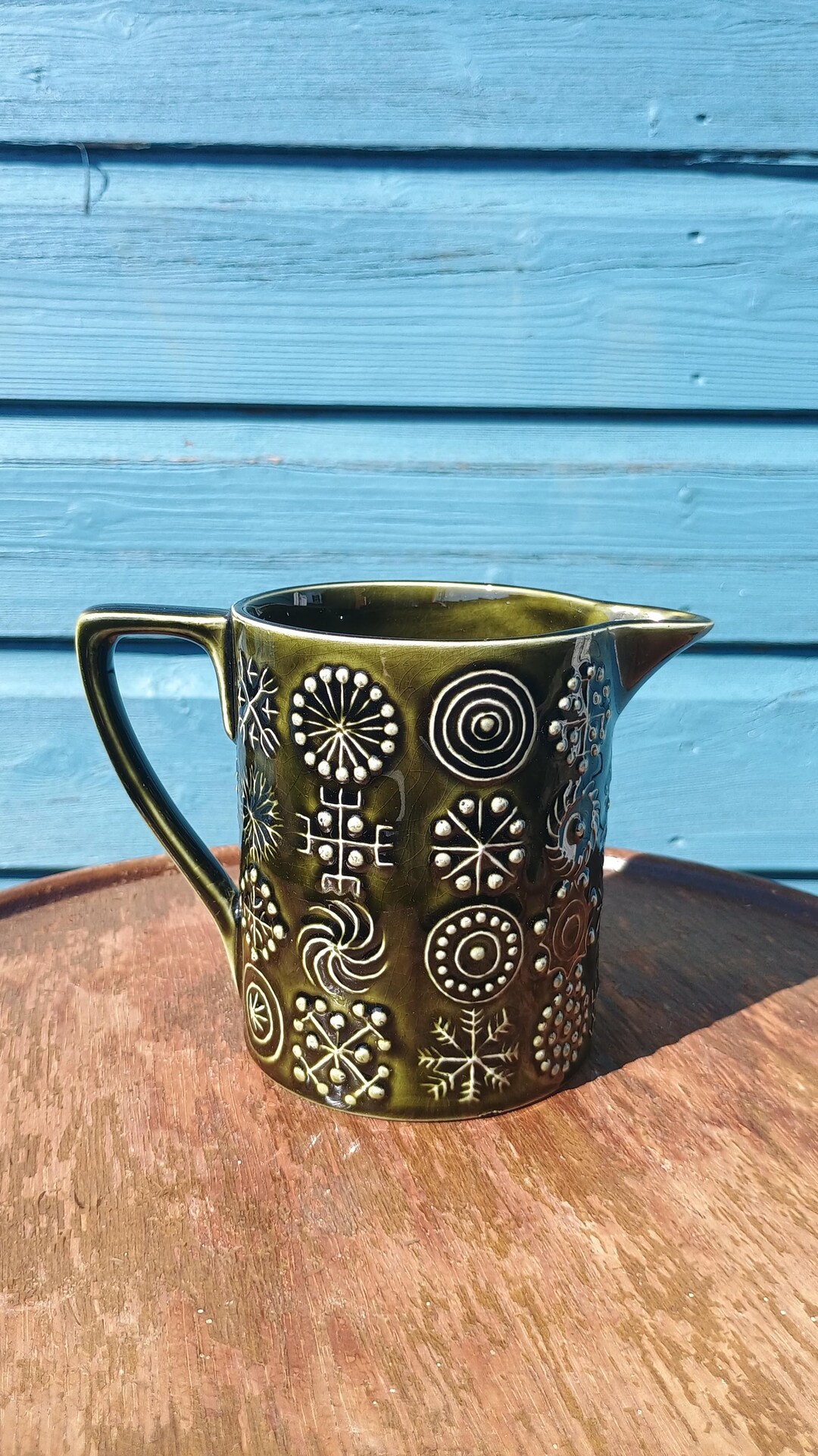 Portmeirion Totem Green Milk Jug Creamer - Etsy