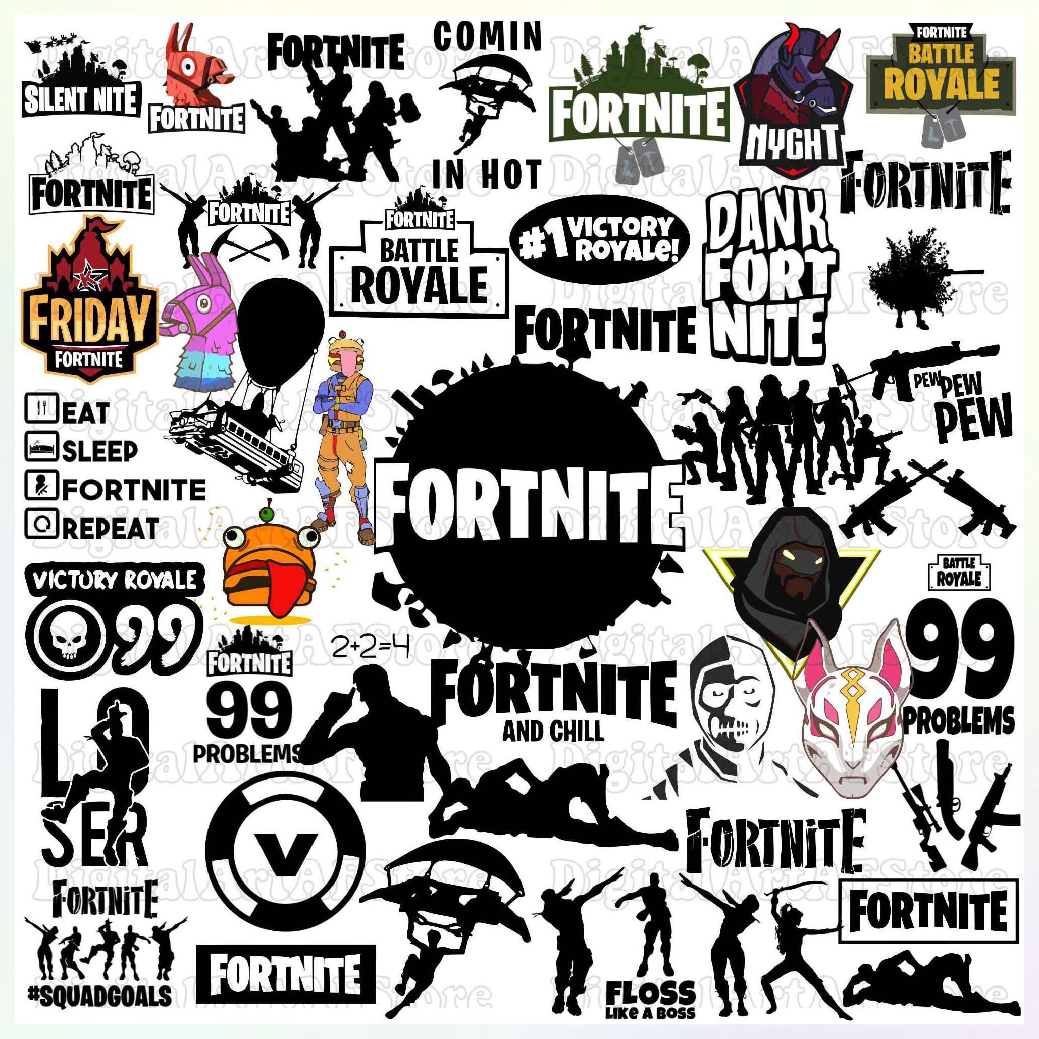 Fort Gaming SVG Bundle, F-nite Lo Go Svg, F-nite Clipart Svg, F-nite ...