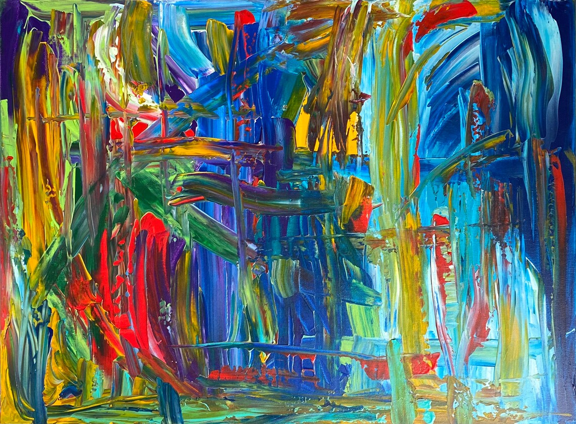 Truth abstract art acrylic and impasto medium on canvas | Etsy