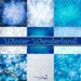 Winter Wonderland digital Scrapbook Paper Bokeh Snow | Etsy