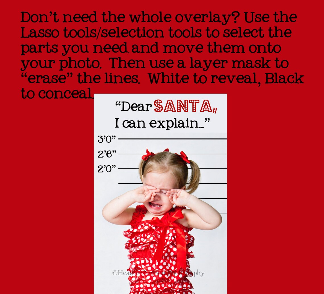 Digital Overlay Dear Santa Line UP Photoshop - Etsy
