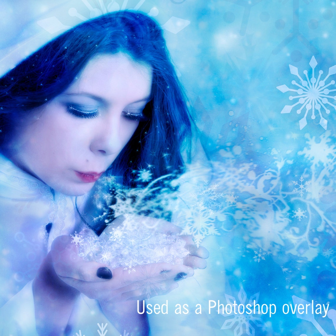 Winter Wonderland Digital Scrapbook Paper Bokeh Snow "frozen" Inspired ...