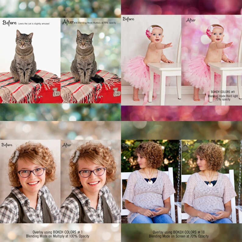 All About the BOKEH COLORS Collection of Digital Backdrop Backgrounds ...