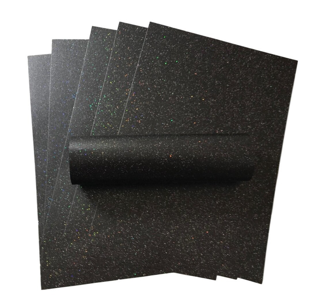 Sheets A4 Charcoal Black Sparkle Paper With Iridescent Sparkle 120gsm ...
