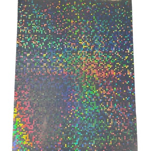 10 Sheets A4 Printable Self Adhesive Mosaic Disco Transparent ...