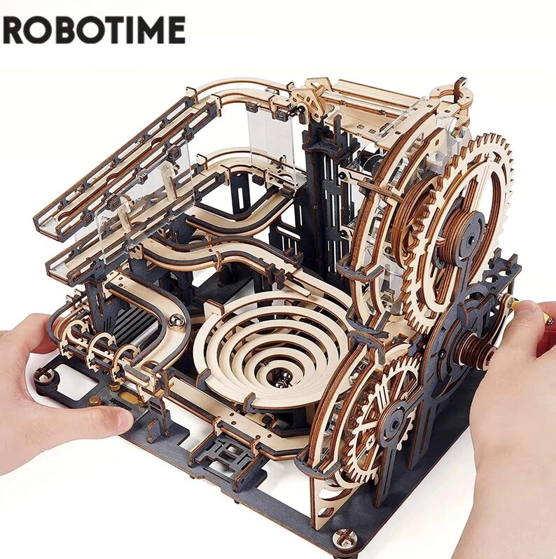 Marble Night City 3D Puzzle: Electric Wooden Model Kit - Etsy