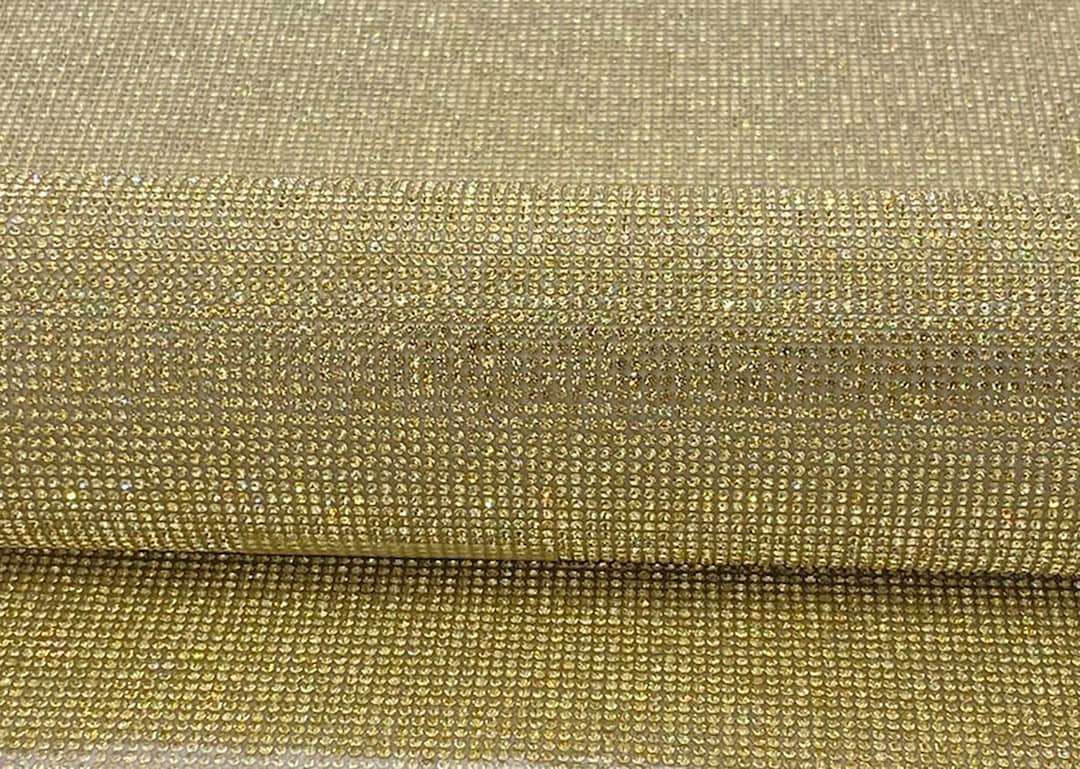 Gold Self Adhesive Rhinestone Sheet: Super Sparkly Crystal ...
