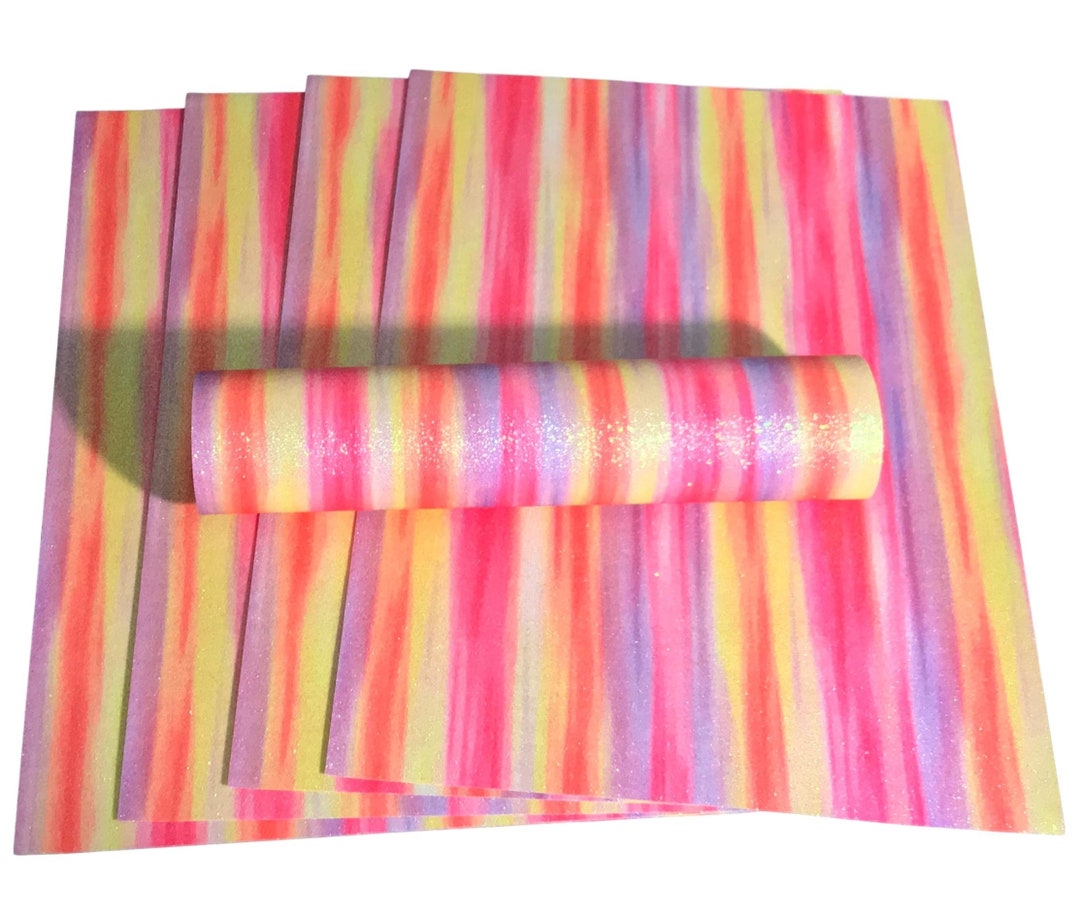 Rainbow Glitter Paper: A4 Soft Touch Cardstock, 10 Sheets - Etsy Australia