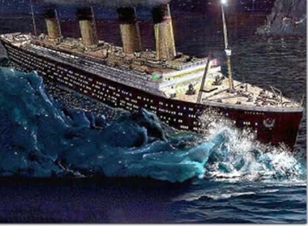 5D DIY Titanic Diamond Art Kit Crystal Embroidery Rhinestone Canvas ...
