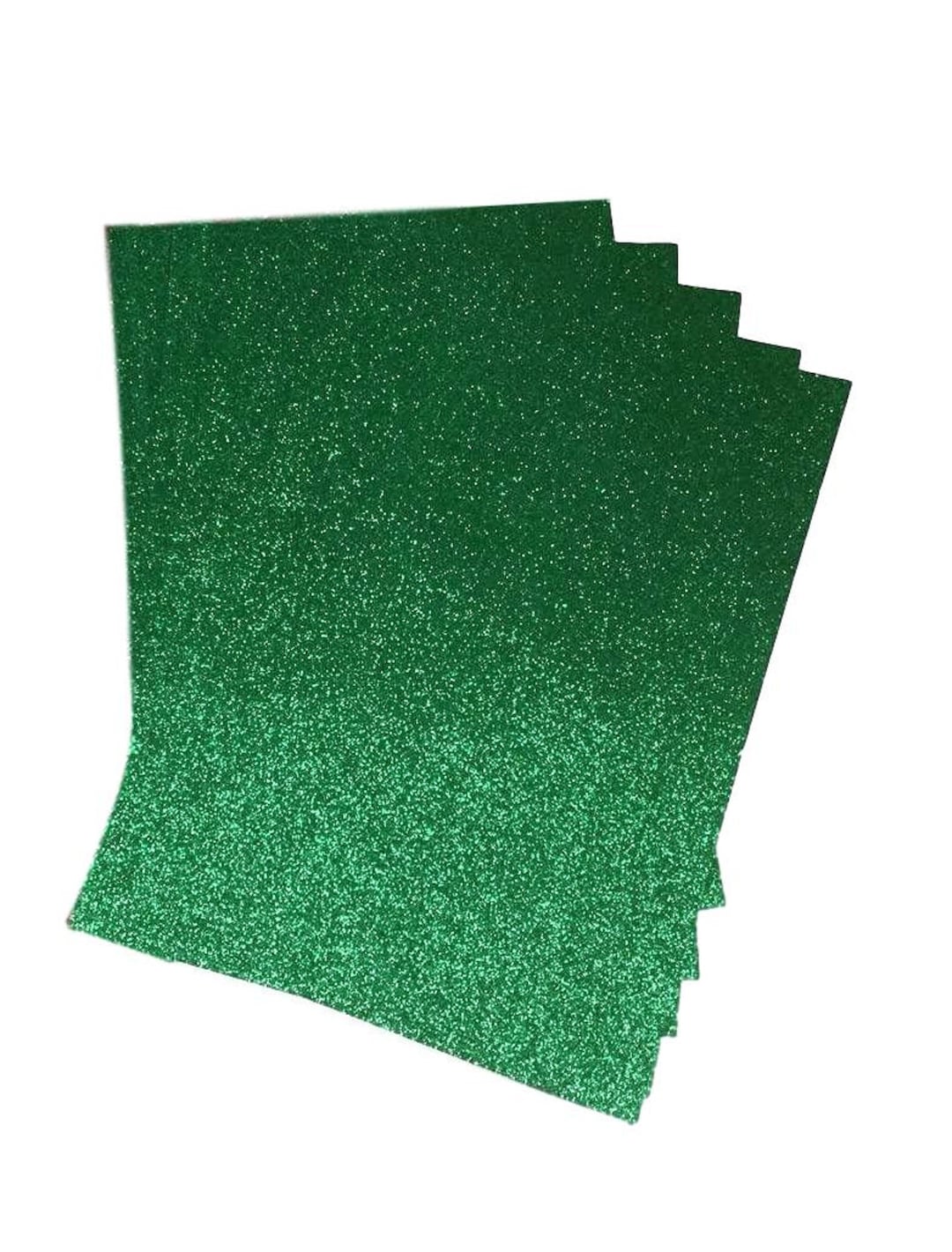 Green Glitter Paper: A4 Non Shed 150gsm Cardstock (10 Sheets) - Etsy