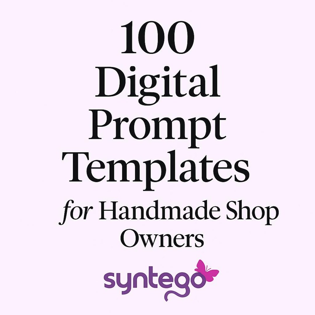 100 Digital Prompt Templates for Handmade Business (PDF Download) - Etsy