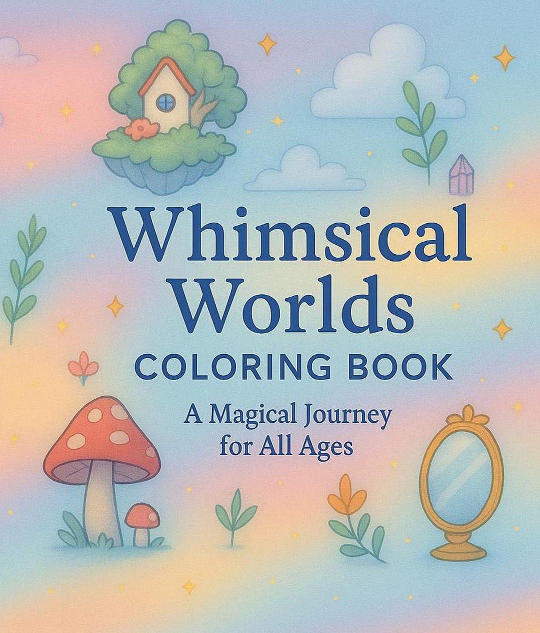 Whimsical Worlds: A Magical Colouring Journey for Adults and Teens ...