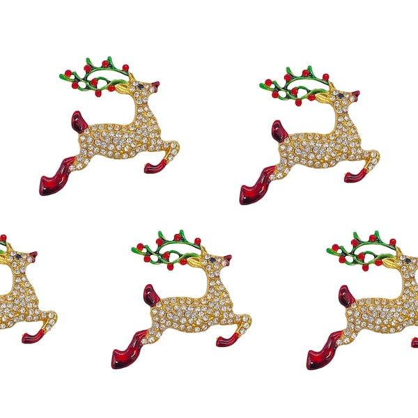 Rhinestone Antler - Etsy