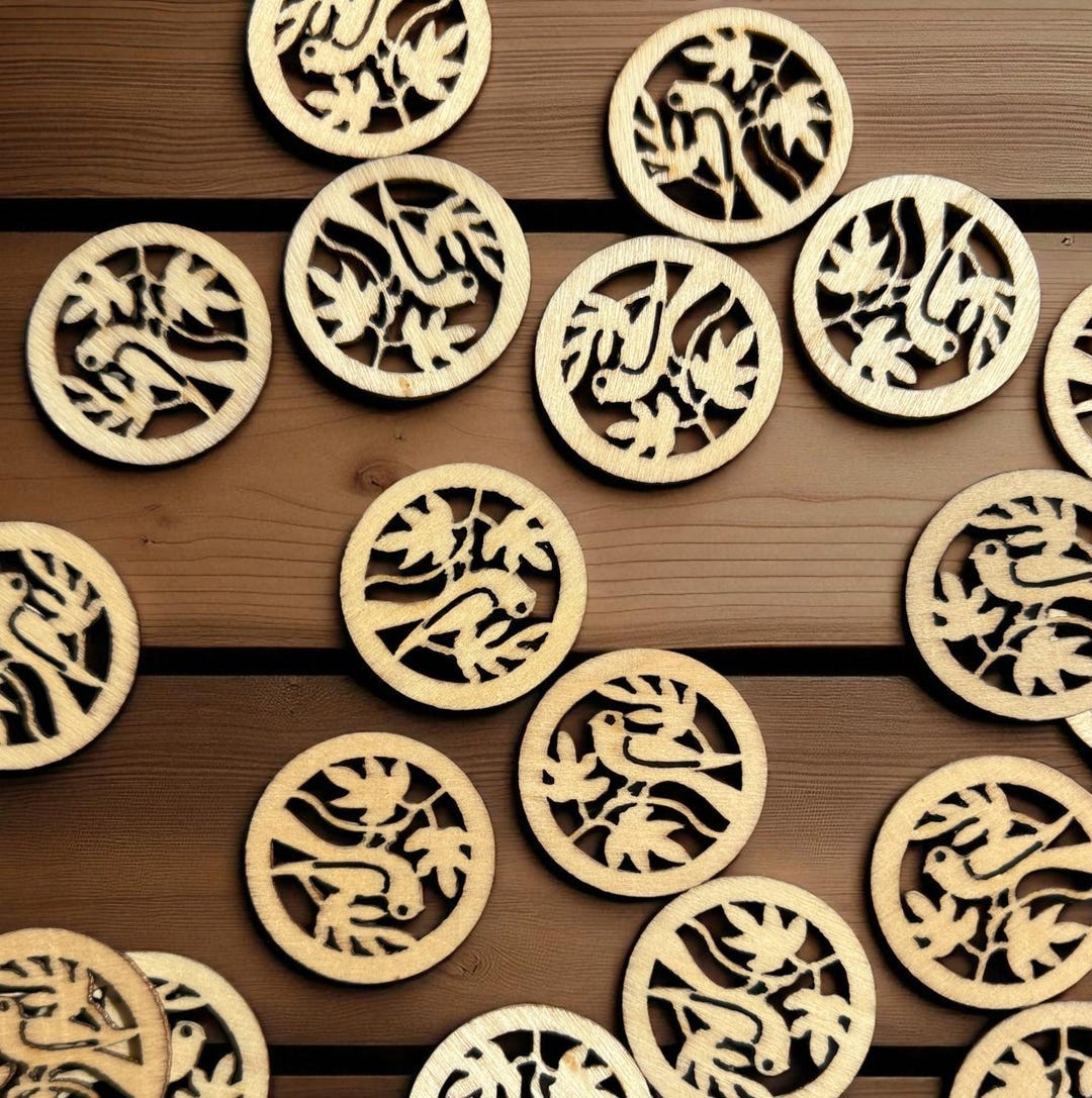 Rustic Wooden Bird Confetti: Craft Embellishments, 50pcs - Etsy