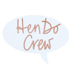Hen Do Crew Rose Gold Selfie Photo Booth Props Selfie Kit for Team ...