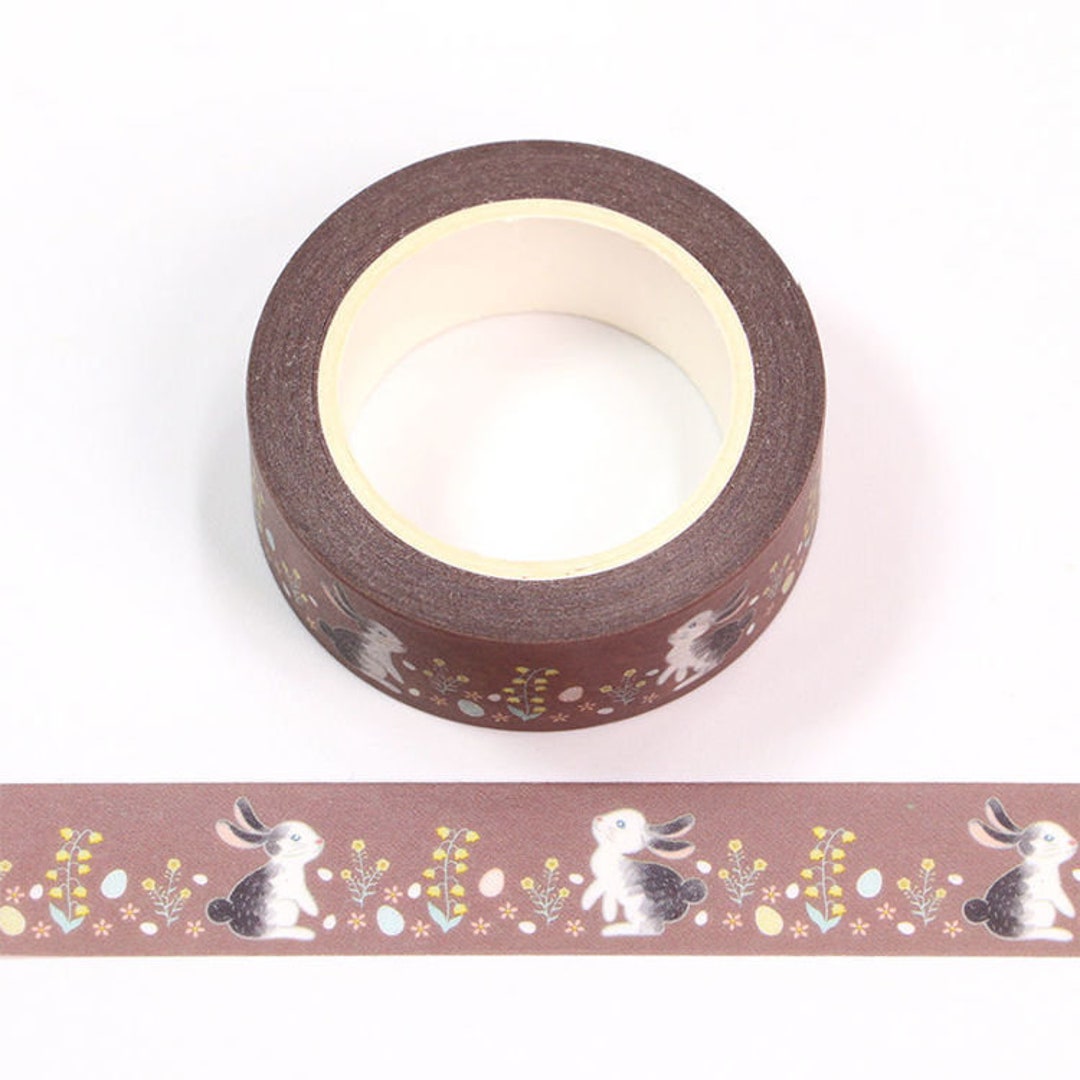 Cute Rabbits Decorative Washi Tape 15mm X 10m Bullet Journal - Etsy